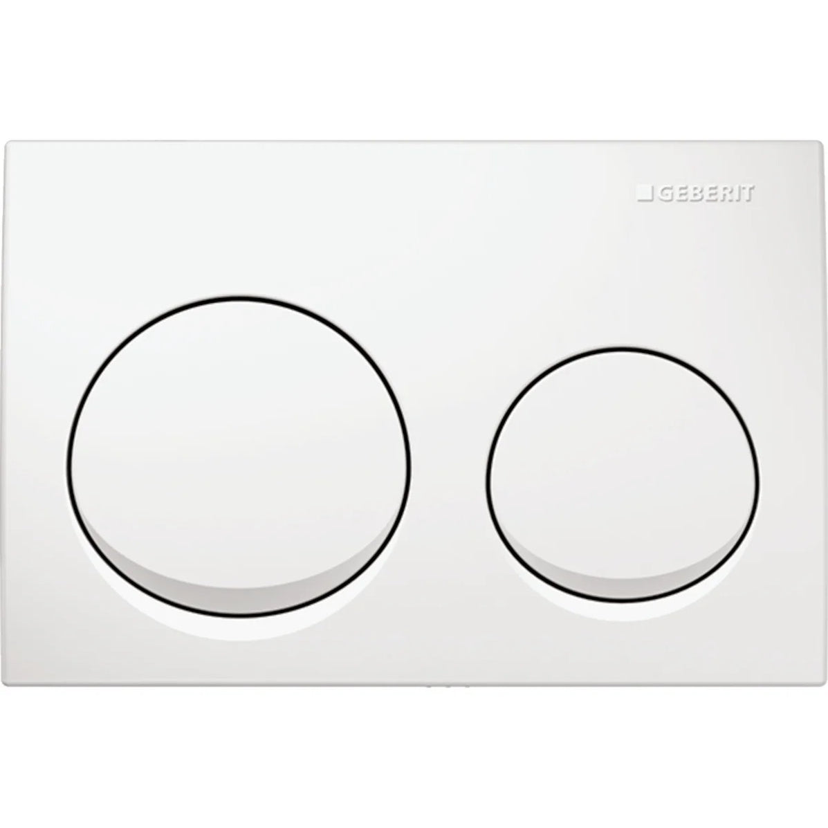 Mercio Geberit Alpha25 Round Flush Plate ¨C White Finish - HD reno