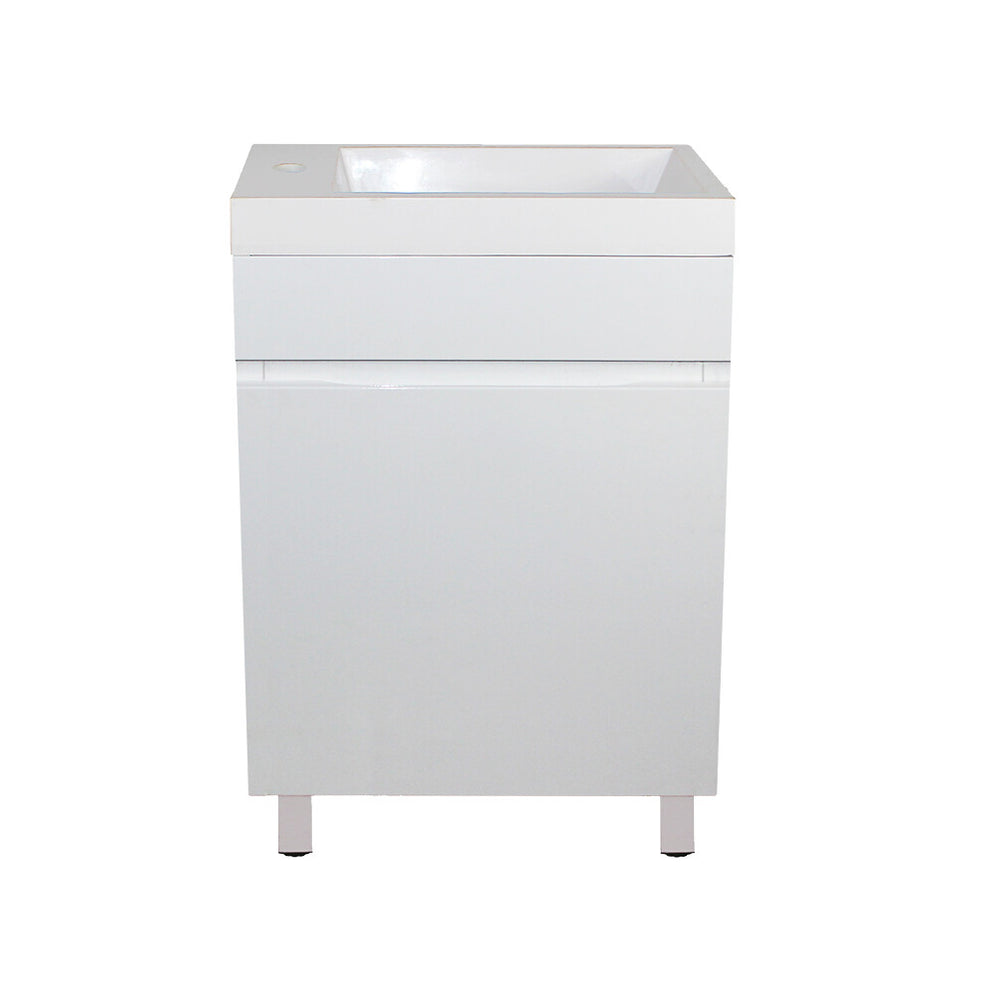 500*250*520mm Poseidon MDF Matt White Wall Hung Bathroom Mini Vanity ...