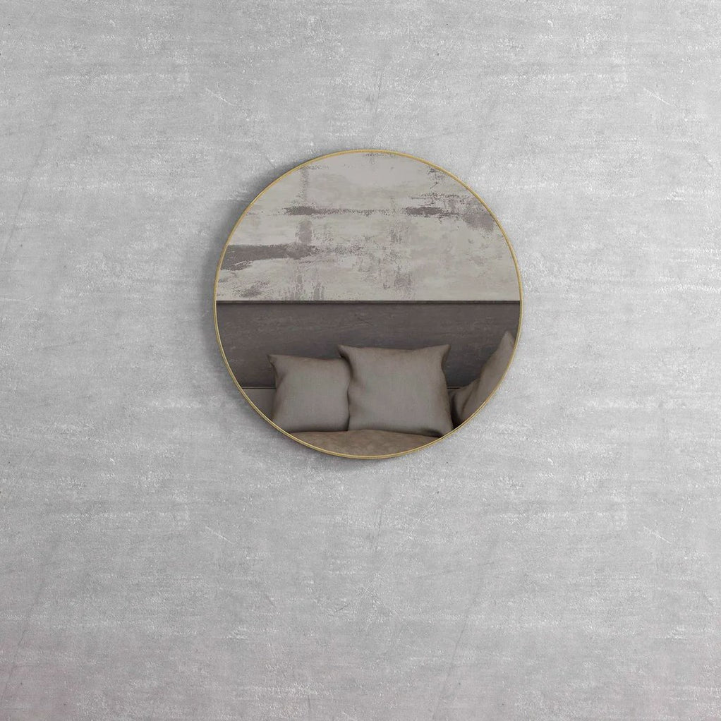 Brush Gold Framed Otti London Round Wall Mounted Bathroom Mirror 700mm ...
