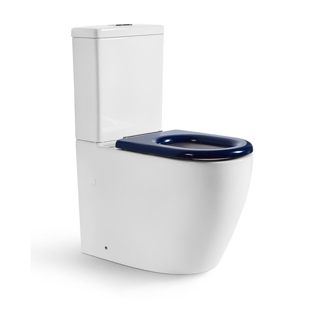 Poseidon Elvera Gloss White Ceramic Back To Wall Toilet - Rimless Flush ...
