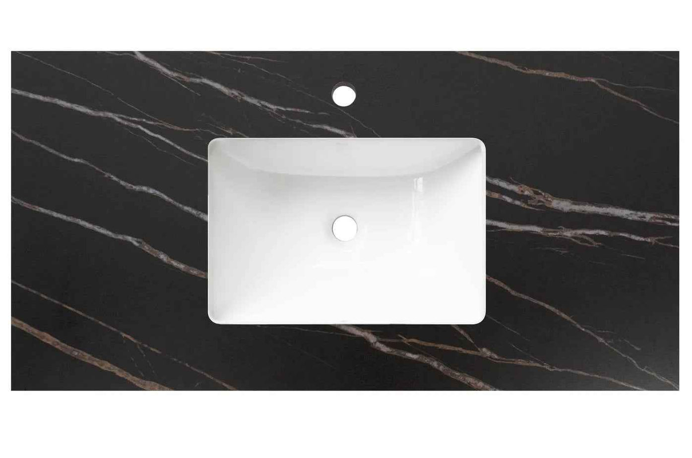 600-1500*460*15mm Rock Plate Stone Undermount Basin Empire Black | HD Reno