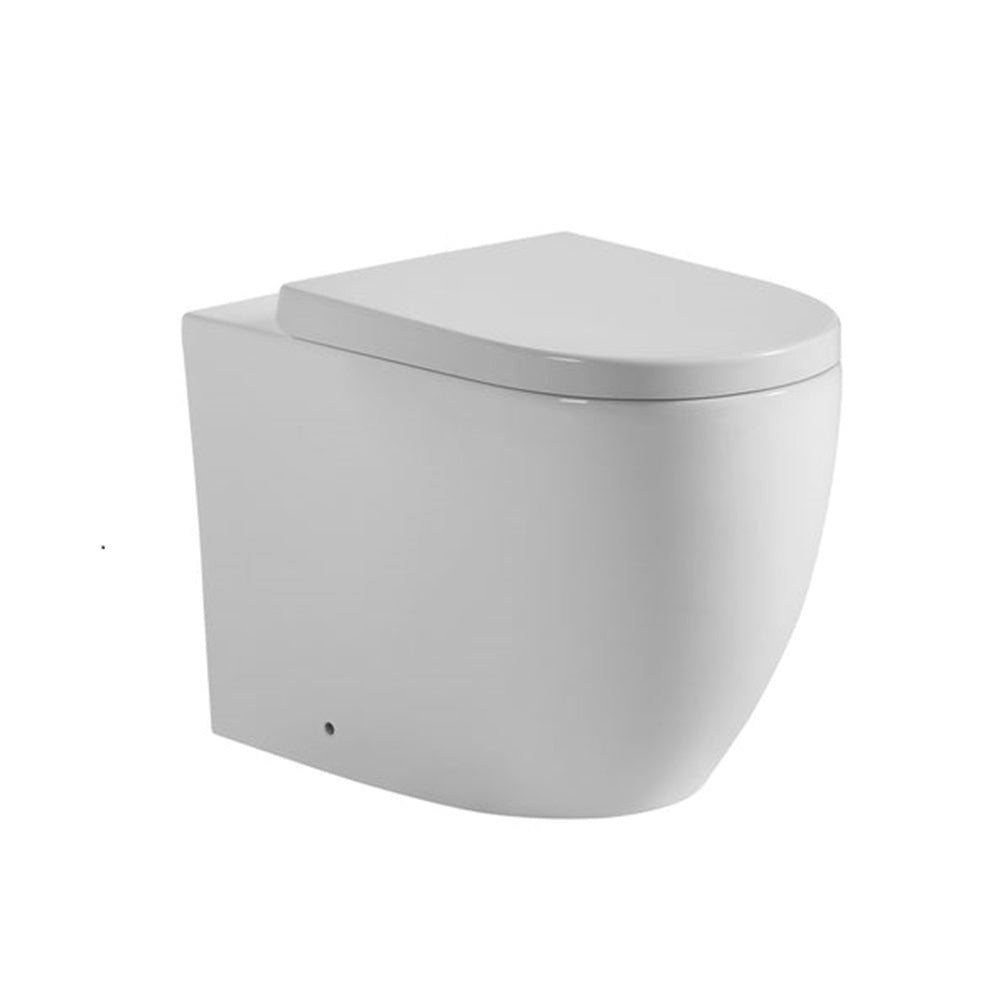 Poseidon Veda Gloss White Ceramic Wall Faced Floor Pan - Tornado Flush ...