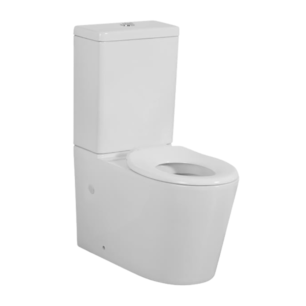 Poseidon Avis Gloss White Ceramic Junior Back To Wall Toilet - Rimless ...