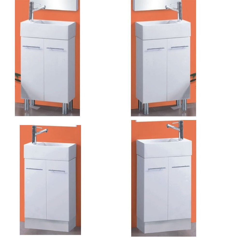 480*240*900mm Roma White China Top Freestanding Mini Bathroom Vanity ...